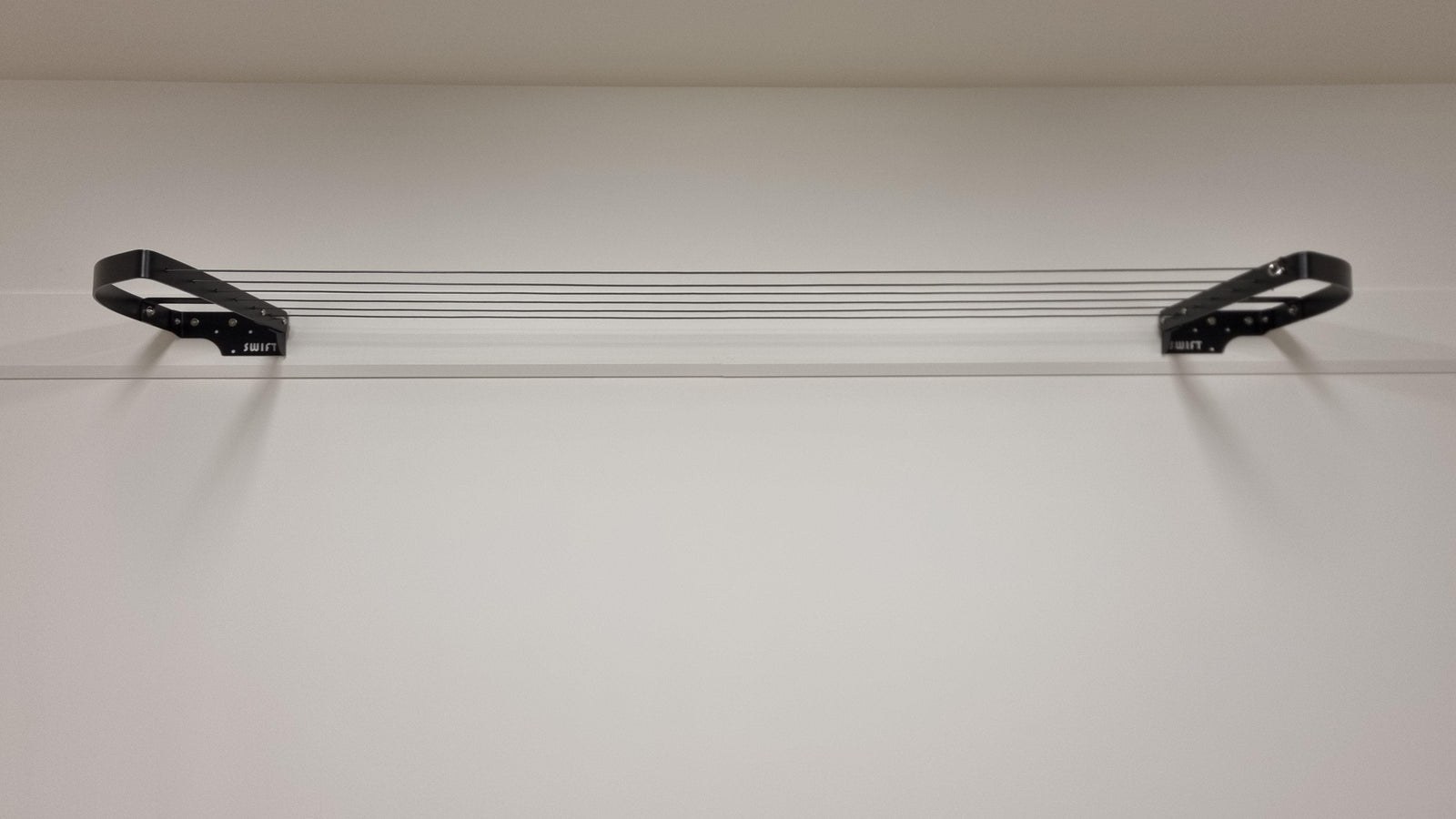 SwiftDry StreamLine Wall Mounted Clothesline - 6 Lines - Black